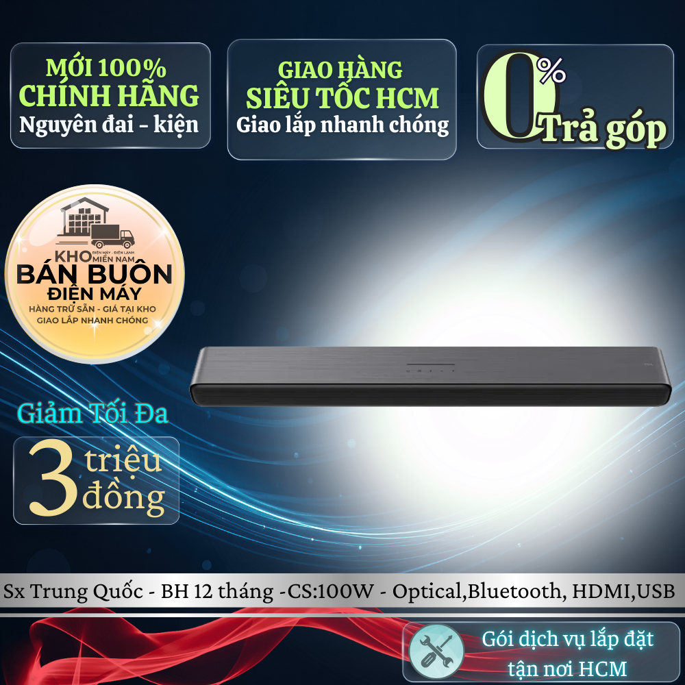 S45H loa thanh soundbar TCL S45H 100w kết nối Optical, USB, HDMI ...