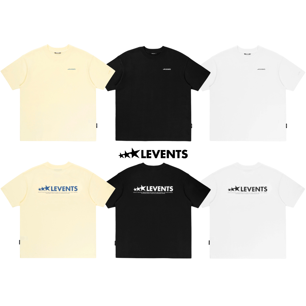 𝐋𝐄𝐕𝐄𝐍𝐓𝐒 | XL Logo Oversized Tee / 3 Color | Shopee Việt Nam