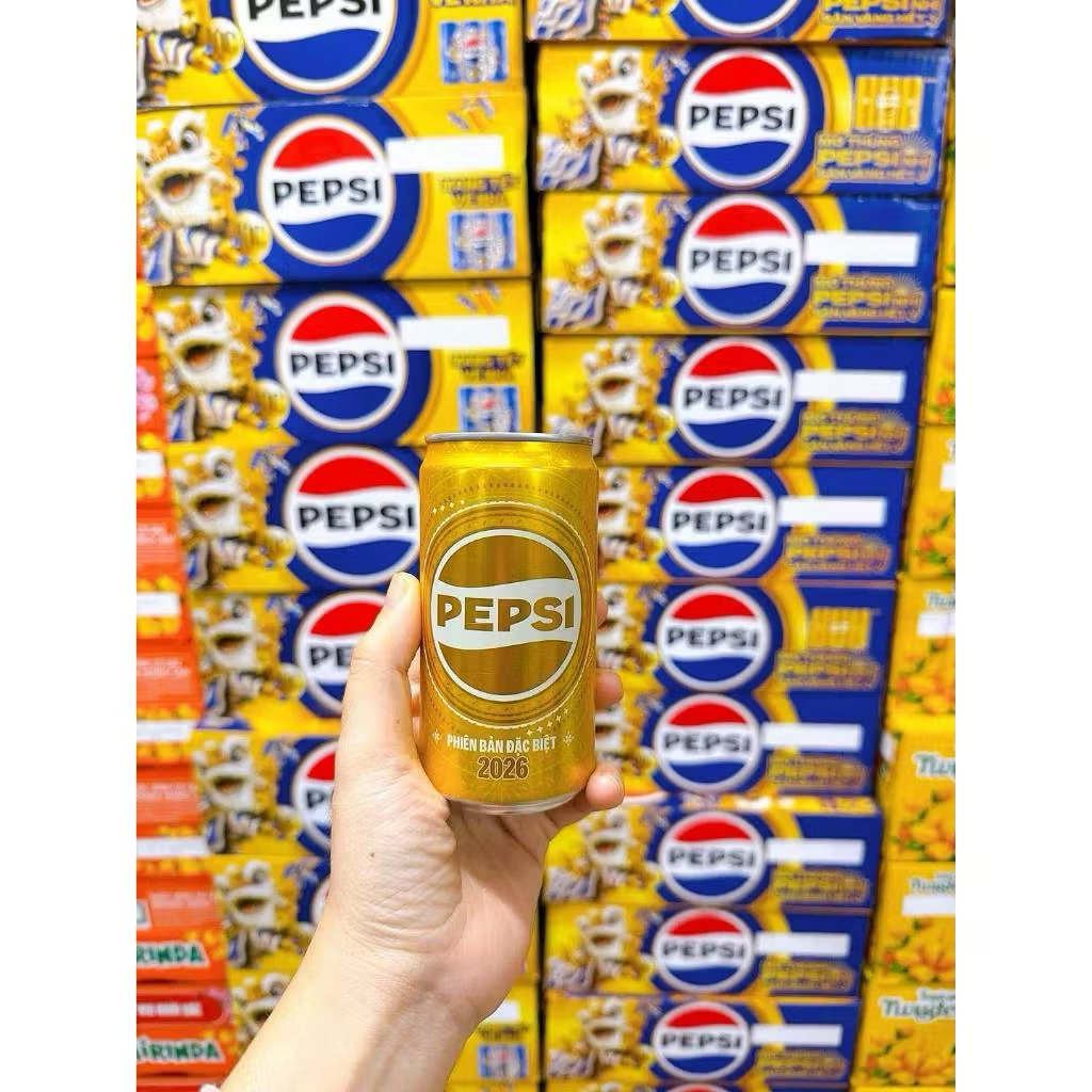 Pepsi vàng 235ml ( Lon Tết 2026) DATE MỚI LON MÀU VÀNG) 1 lốc 6 lon ...