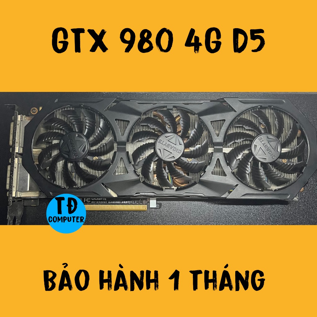 GTX 980 4GB GDDR5 GIGABYTE WindForce 3X G1 Gaming nguyên zin khủng long ...