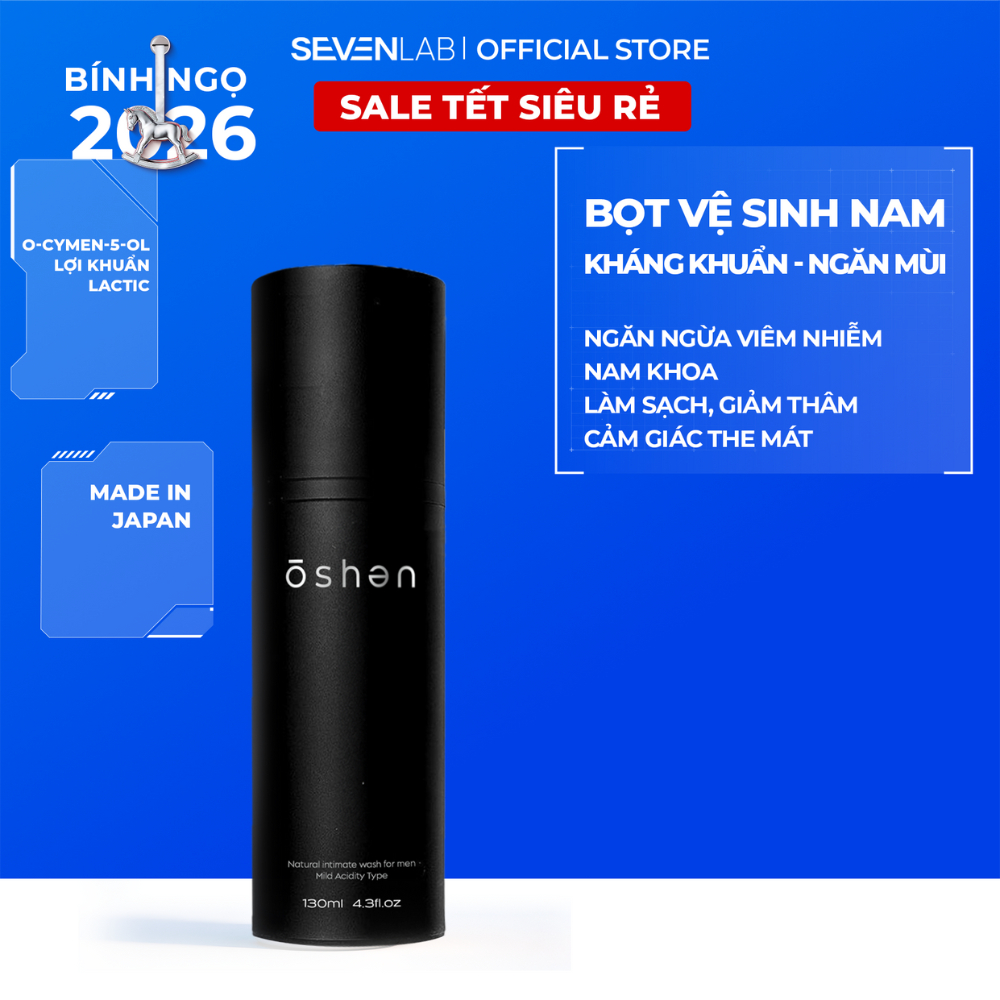 Bọt vệ sinh nam giới Oshen Japan 130ml giúp khử mùi, kháng khuẩn, sạch ...