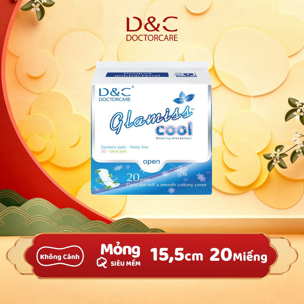 Băng vệ sinh hàng ngày Glamiss Cool Doctor Care ,BVS thảo dược 16cm ...