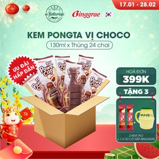Thùng 24 chai kem choco Power Cap Hàn Quốc Binggrae Pongta Chocolate ...