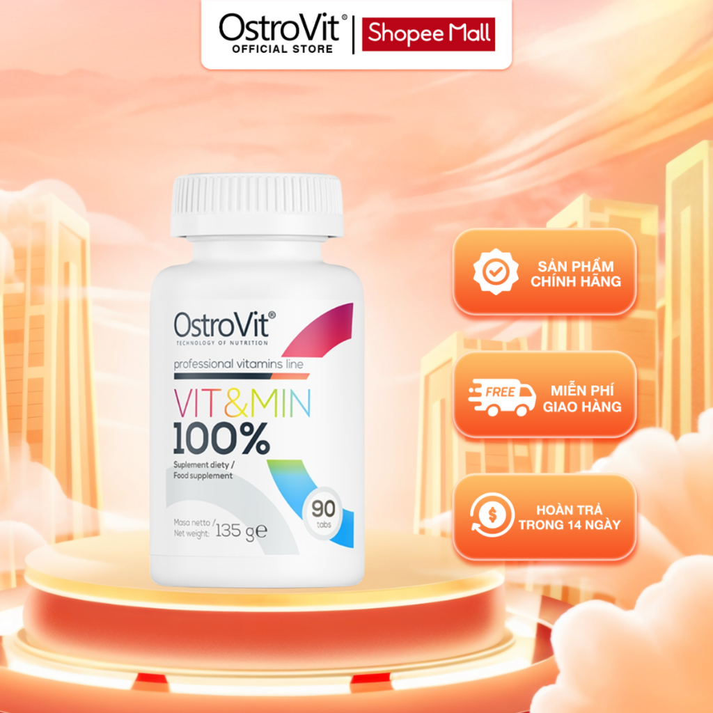 OstroVit Vit&Min Forte (90 Viên) – Vitamin Khoáng Chất Đậm Đặc, Tăng Đề ...