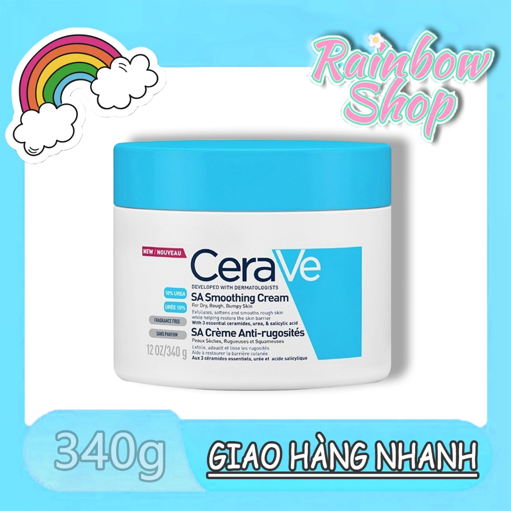 Kem Dưỡng CeraVe SA Smoothing Cream Anti-Roughness Dưỡng Ẩm Da Khô, Da ...