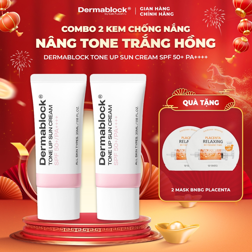 [ COMBO 2 ] [ TẶNG 2 MASK BNBG ] KCN Dermablock SPF50+ PA++++ Hàn Quốc ...