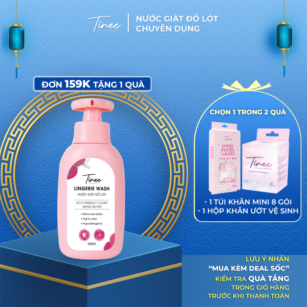 Nước Giặt Đồ Lót Chuyên Dụng Tinee 280ml Bản Nano Bạc Hạn Chế Nấm Khuẩn ...