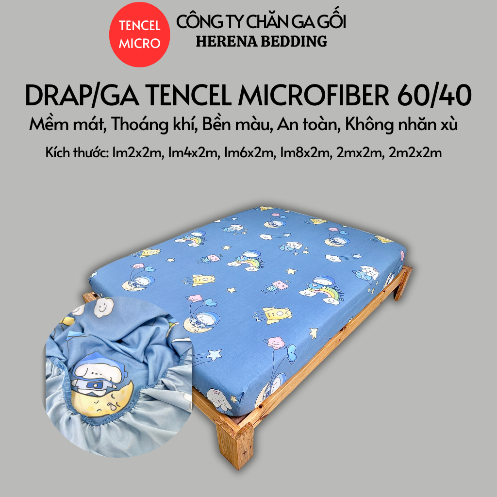 Ga trải giường Tencel Microfiber CONGTYNEM – Mềm mại thoáng mát đủ size ...