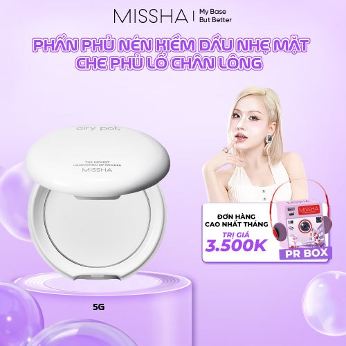 [ĐỘC QUYỀN] Missha Phấn Phủ Airy Pot Pressed Powder 5g - Kiềm Dầu, Lâu ...