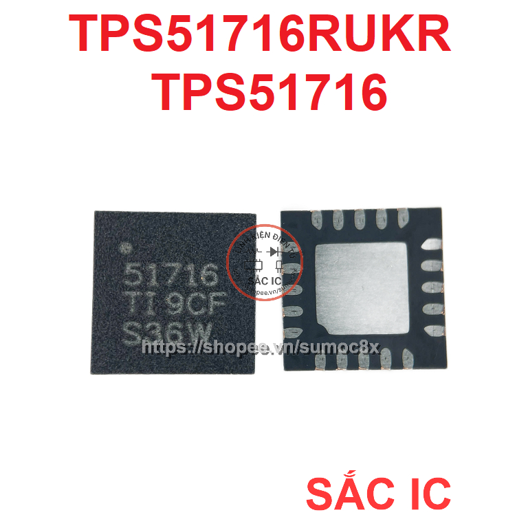 [TPS60] TPS51716 TPS51716RUKR 51716 ic nguồn trên bo mạch - Mới nguyên ...