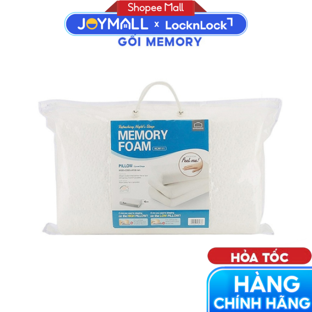 Gối Memory Foam 50D LocknLock HLW111 HLW112 HLW114, Hàng Chính Hãng ...