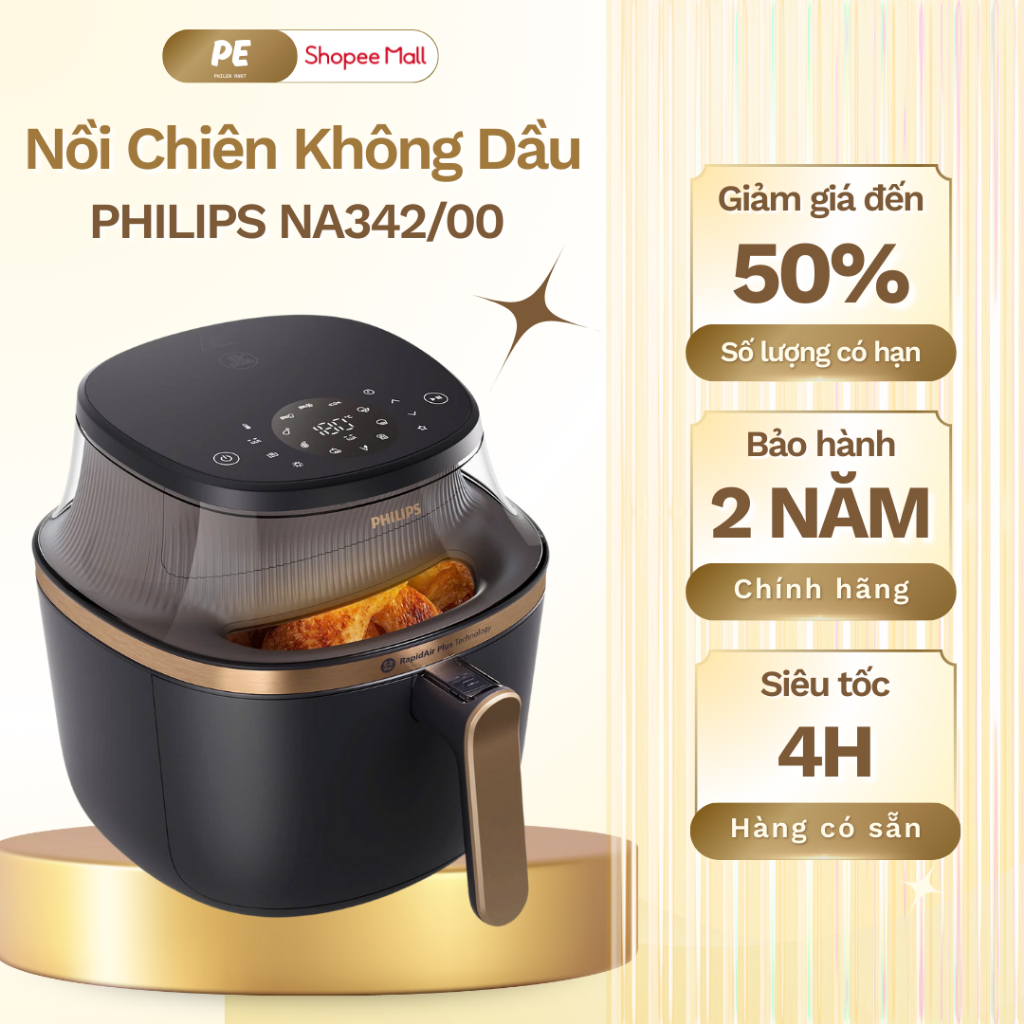 Nồi Chiên Không Dầu PHILIPS NA342/00 | 7.2L - 2000W | Hàng Chính Hãng ...