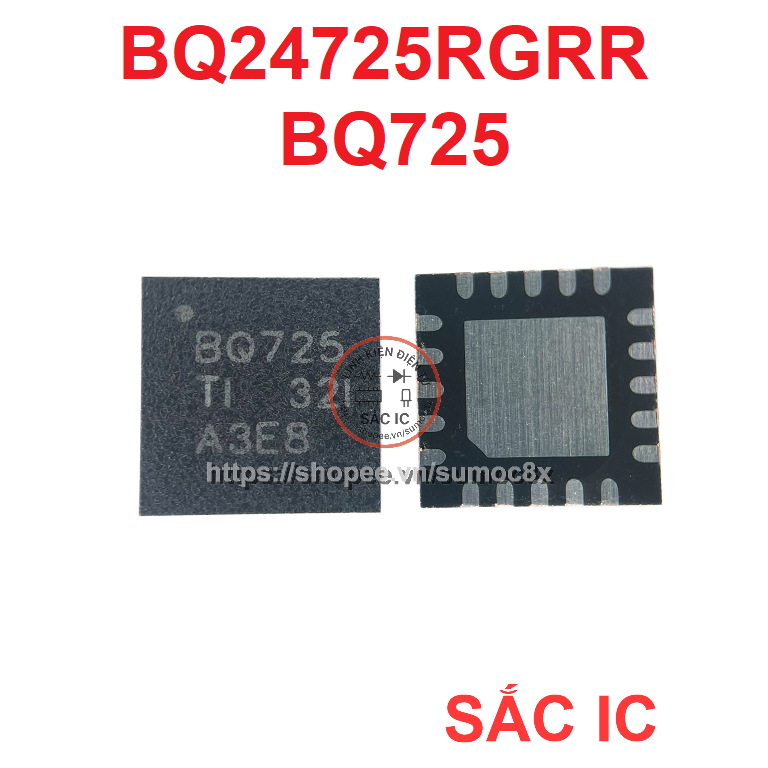 [BQ34] BQ725 725 BQ24725 24725 BQ24725RGRR ic nguồn trên bo mạch - Mới ...
