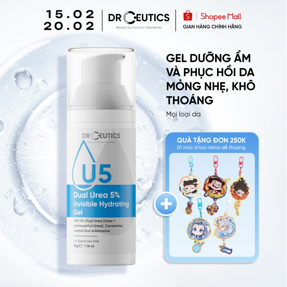 DRCEUTICS Gel Dưỡng Ẩm Và Phục Hồi Da Dual Urea 5% Invisible Hydrating ...