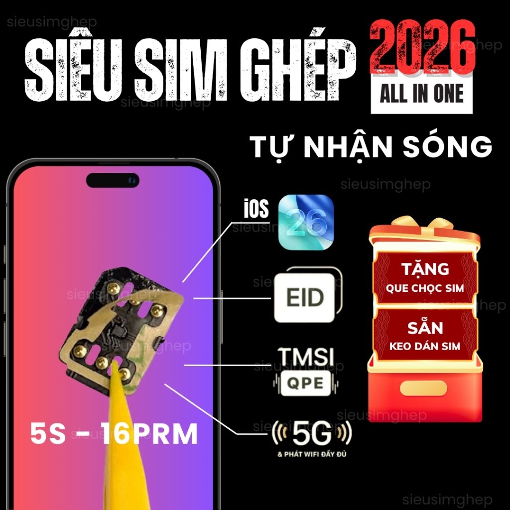 [Ver 2026] Siêu Sim Ghép All in one - NEW SED tự động unlock iphone 5S ...
