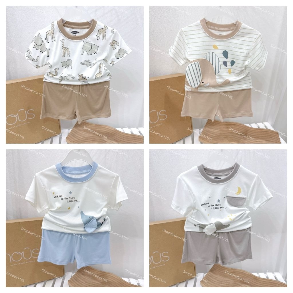 Bộ cộc tay chất petit Uala Rogo đủ size 6-36M | Shopee Việt Nam