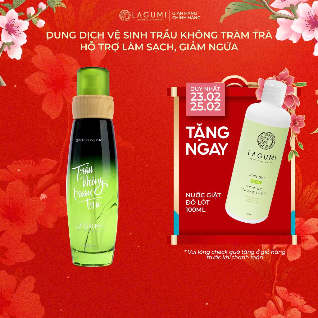 Dung Dịch Vệ Sinh Phụ Nữ Lagumi Chiết Xuất Thiên Nhiên Trầu Không Tràm ...