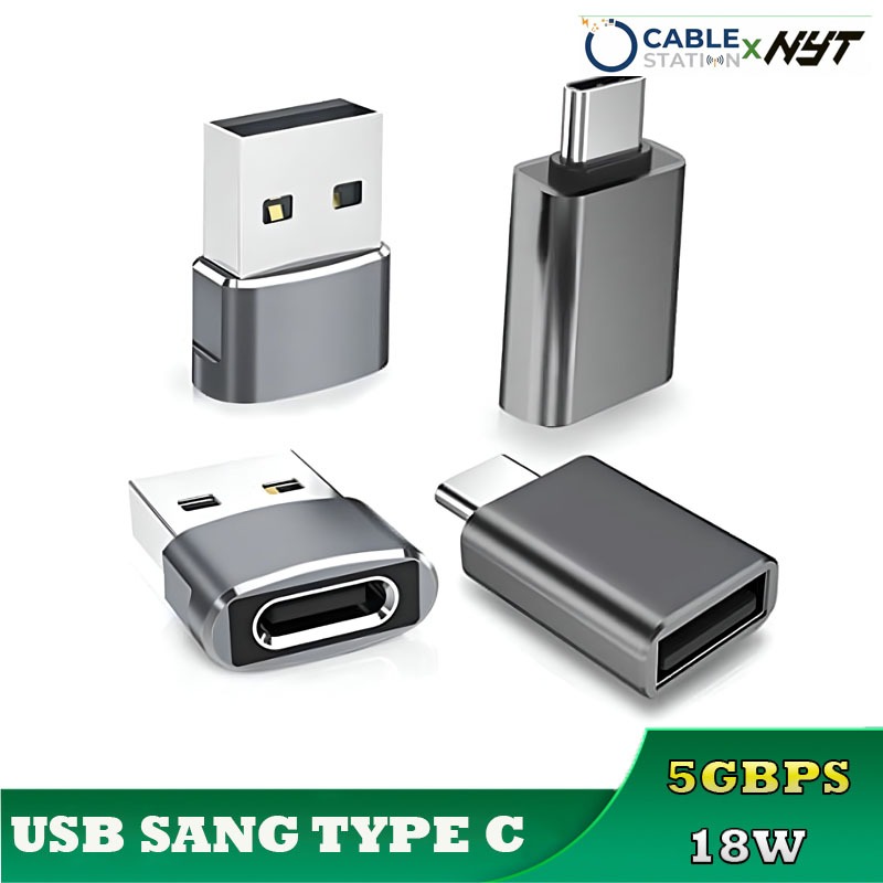 Đầu Chuyển Type-C to USB 3.2, 3.0, Vỏ Nhôm Cao Cấp – Truyền Dữ Liệu ...