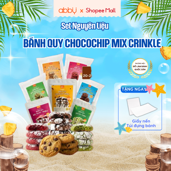[ABBY] Combo làm bánh quy mix Crinkle và Chocochip cookies-Thành phẩm ...
