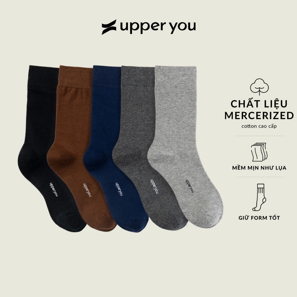 Tất Vớ Giày Tây Trơn Cổ Cao UPPER YOU Cotton Tự Nhiên Dày Dặn Êm Ái ...