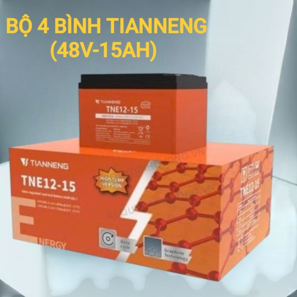 Ắc Quy Xe Đạp Điện Tianneng Thiên Năng TNE-15 (12V-15AH) Phiên Bản Mới ...