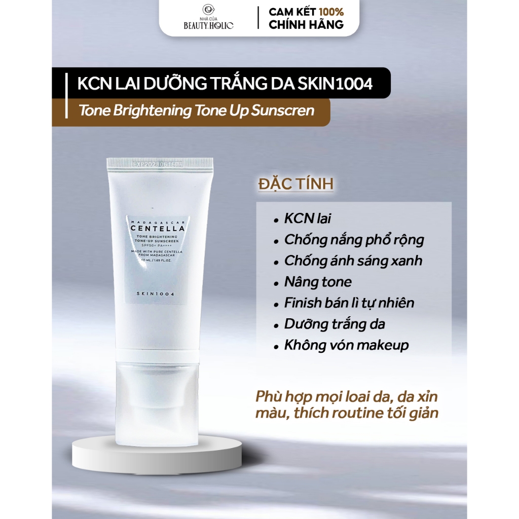 KCN nâng tone & dưỡng sáng da SKIN1004 Madagascar Centella Tone ...