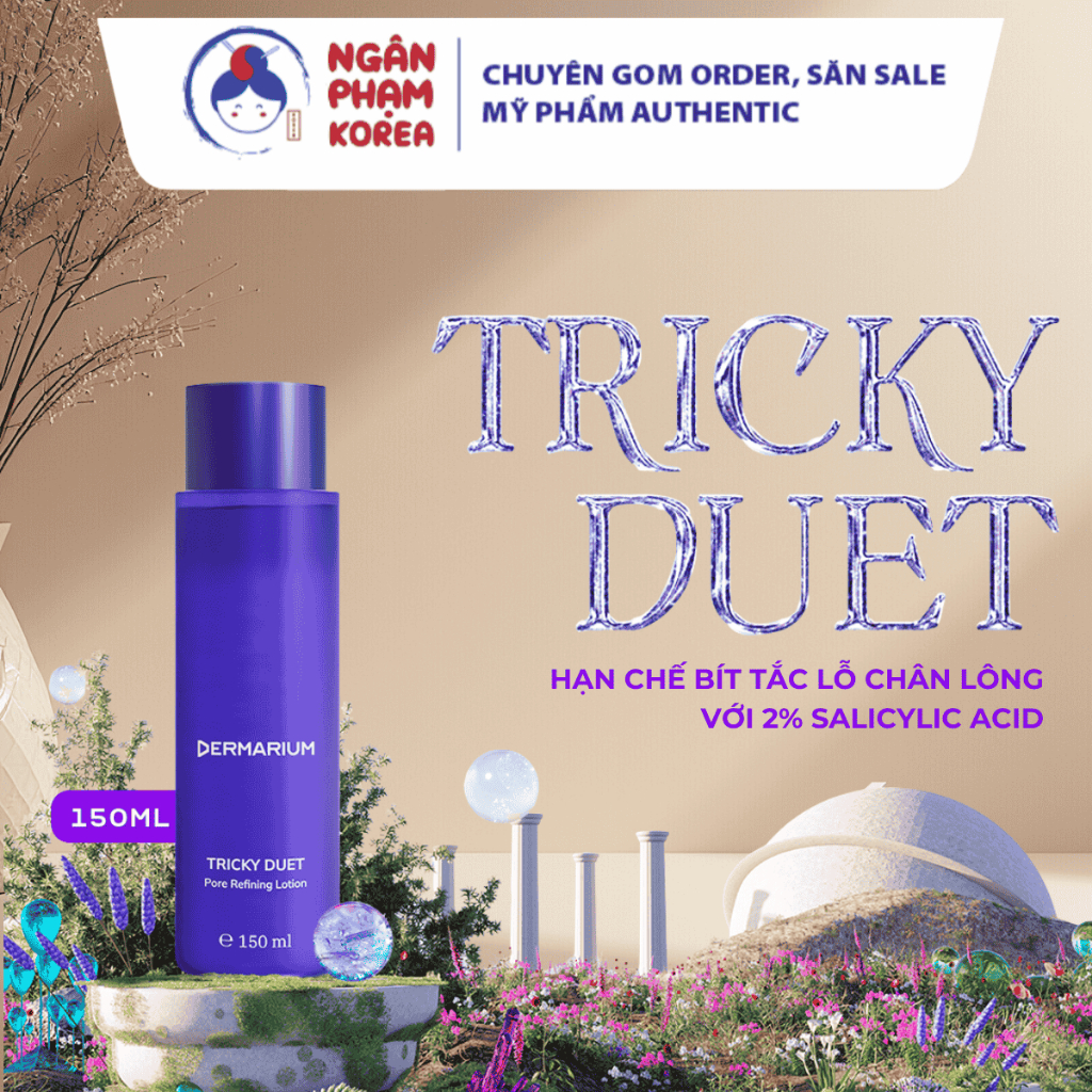 Tẩy da chết Dermarium Tricky Duet - 2% Salicylic Acid (BHA) giảm mụn ...