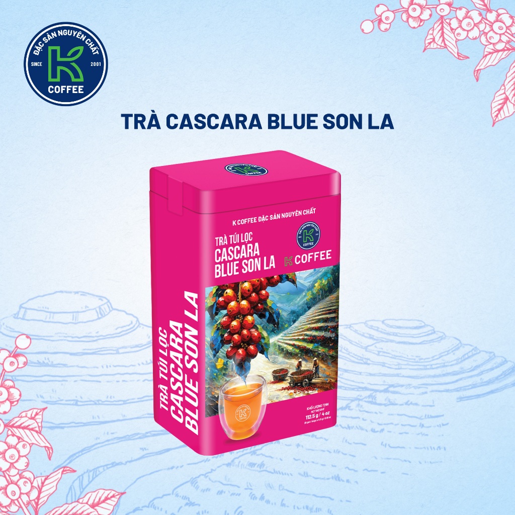 Trà Cascara Blue Son La Túi Lọc 112.5g Được Làm Từ 100% Vỏ Quả Cà Phê ...