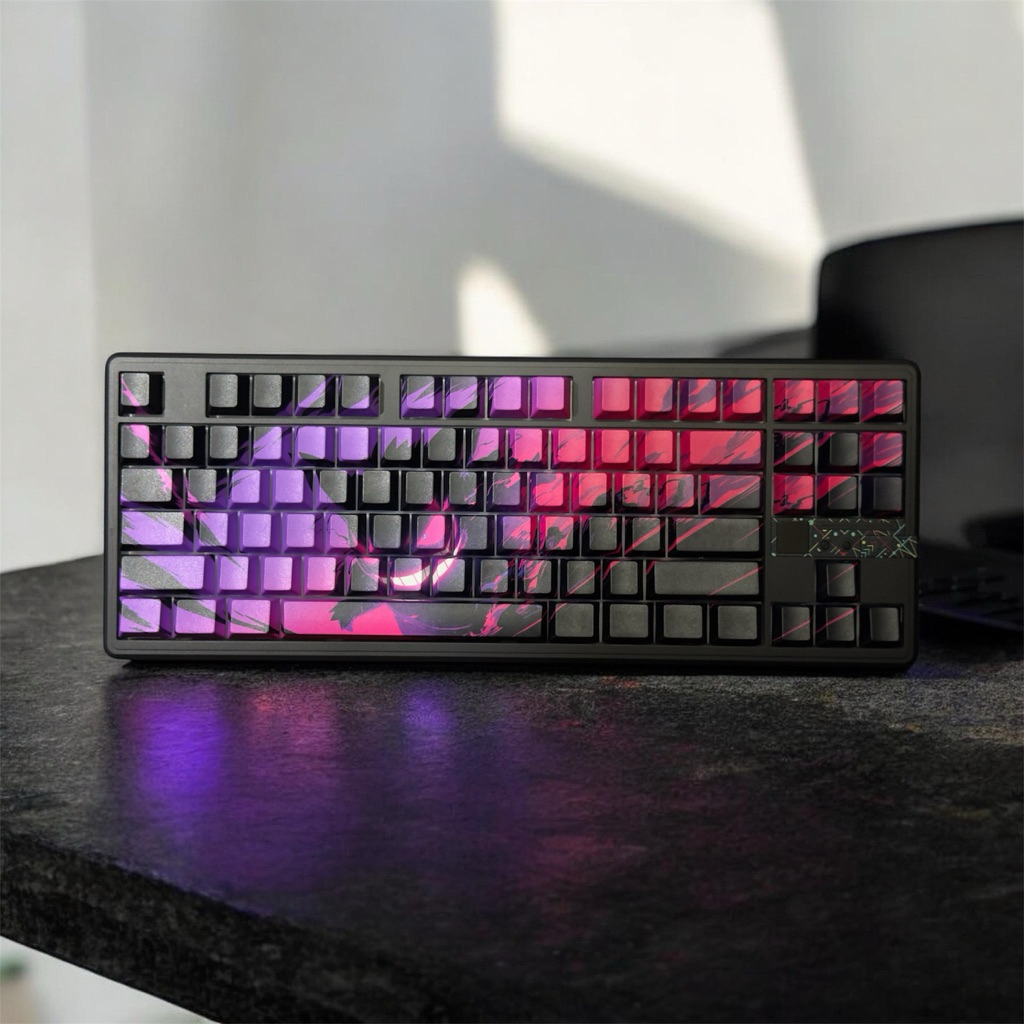 Keycap ST Gengar - Xuyên Led | Chất liệu PBT double-shot - Side Print ...