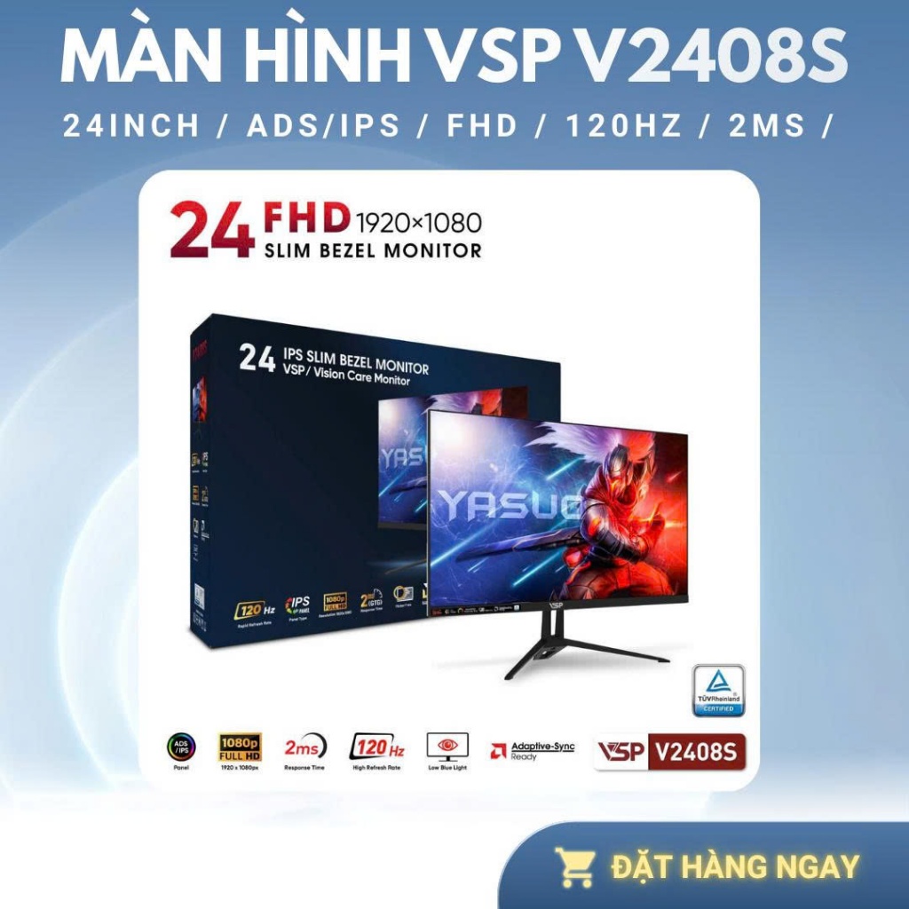 Màn Hình VSP V2408S 24 Inch IPS/ADS FHD 120Hz 2ms Viền Mỏng – Gaming ...