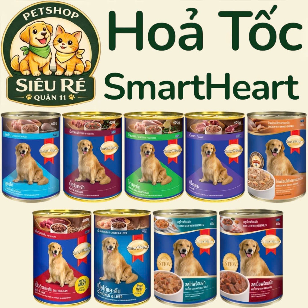 [LON 400G] PATE LON SMARTHEART 9 VỊ 400G - Thái Lan - | Shopee Việt Nam