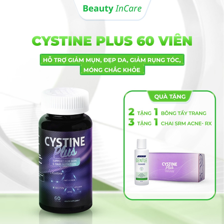 Cystine Plus 60 Viên – Hỗ Trợ Giảm Mụn, Đẹp Da, Giảm Rụng Tóc, Móng ...