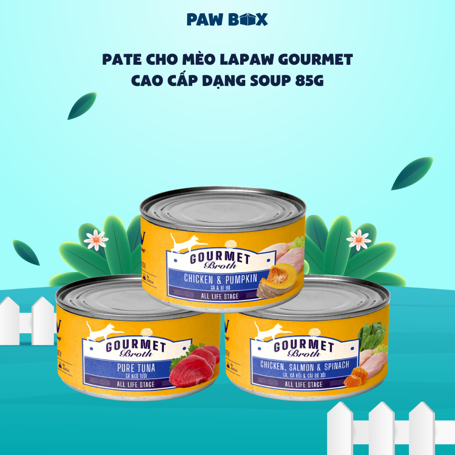 Pate cho mèo laPaw Gourmet cao cấp dạng soup hộp 85g | Shopee Việt Nam