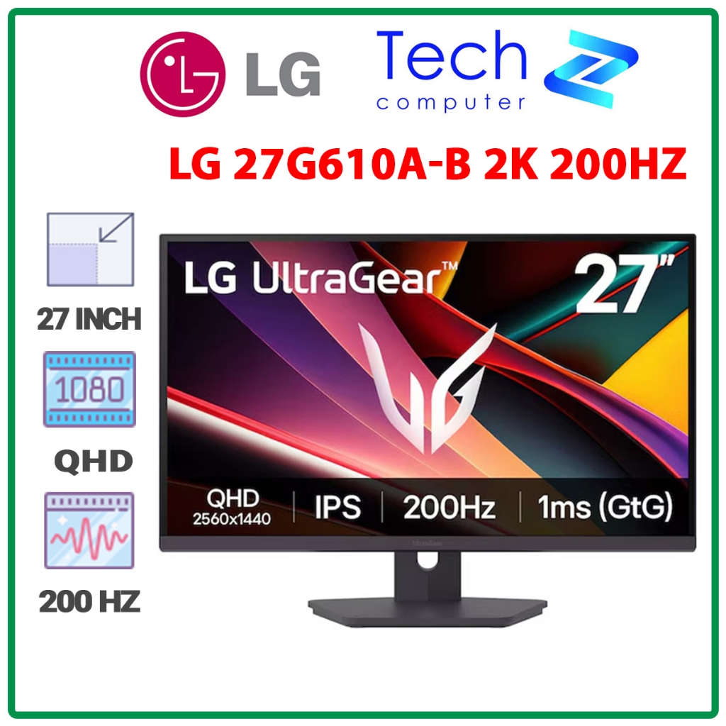 Màn Hình LG UltraGear G6 27G610A-B (27 inch - IPS - 2K - 200Hz - 1ms ...