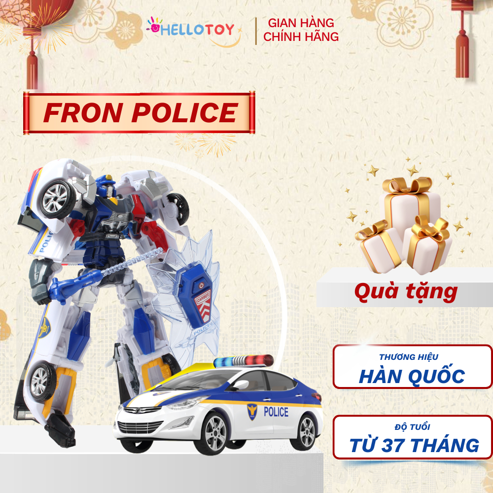 Đồ chơi robot biến hình Hello Carbot Fron Police | Biến hình 2 trong 1 ...