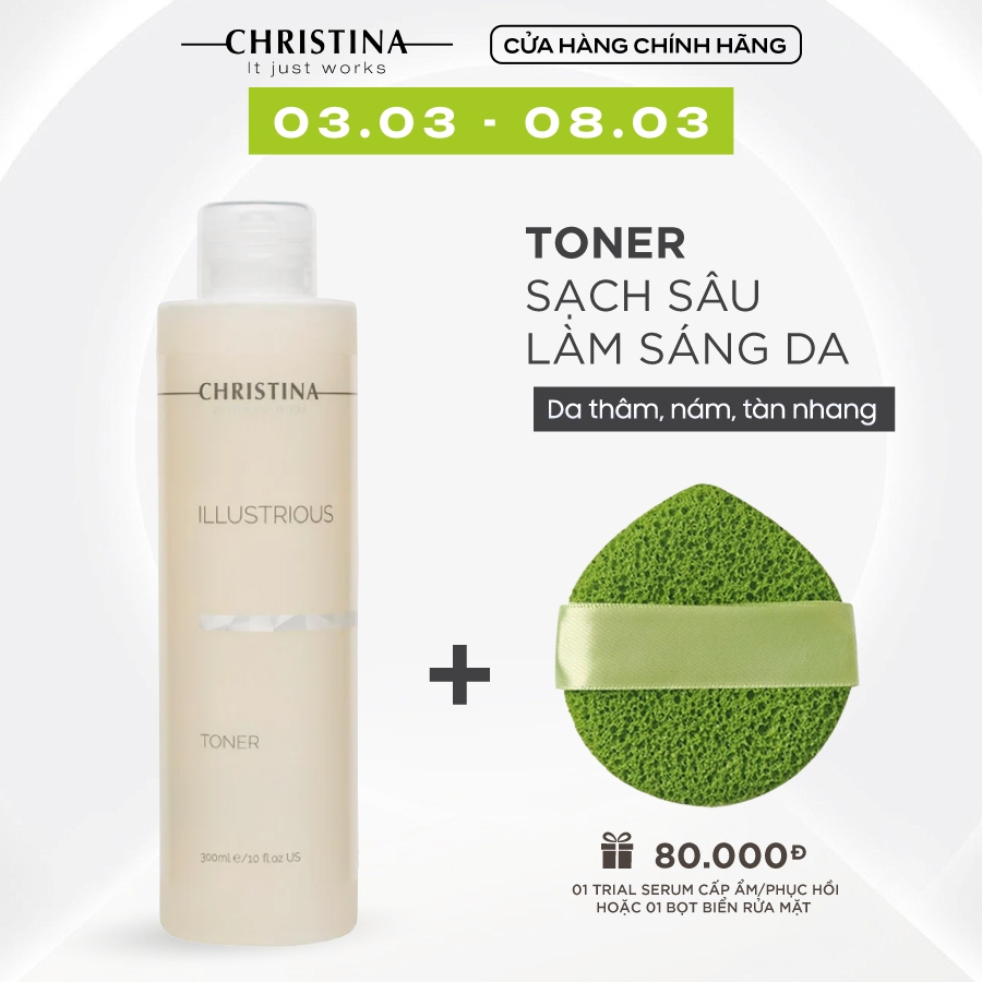 Toner christina illustrious làm sáng da Christina 300ml | Shopee Việt Nam