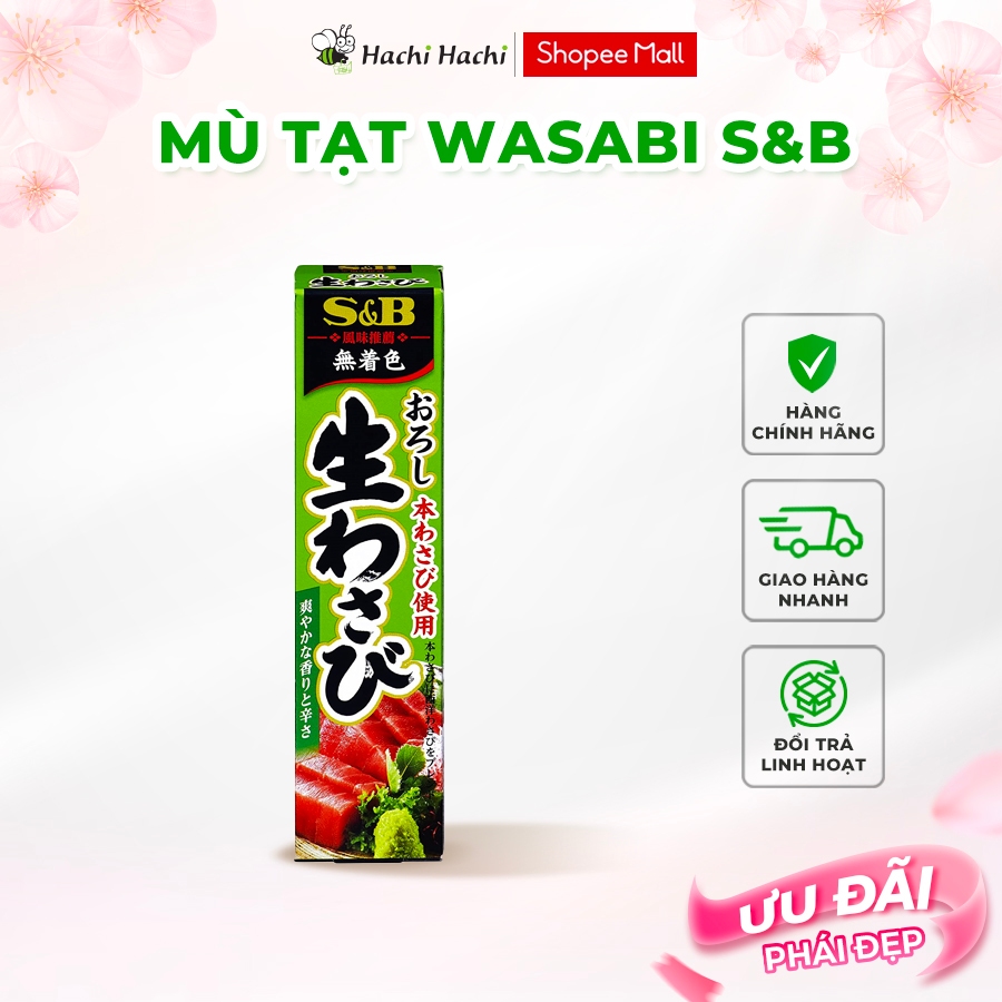 Mù tạt tươi Wasabi S&B Foods 43g - Hachi Hachi Japan Shop | Shopee Việt Nam