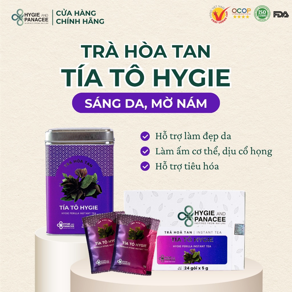 Trà Tía Tô Hygie 120g/150g/250g - Làm ấm cơ thể, hỗ trợ làm đẹp ...