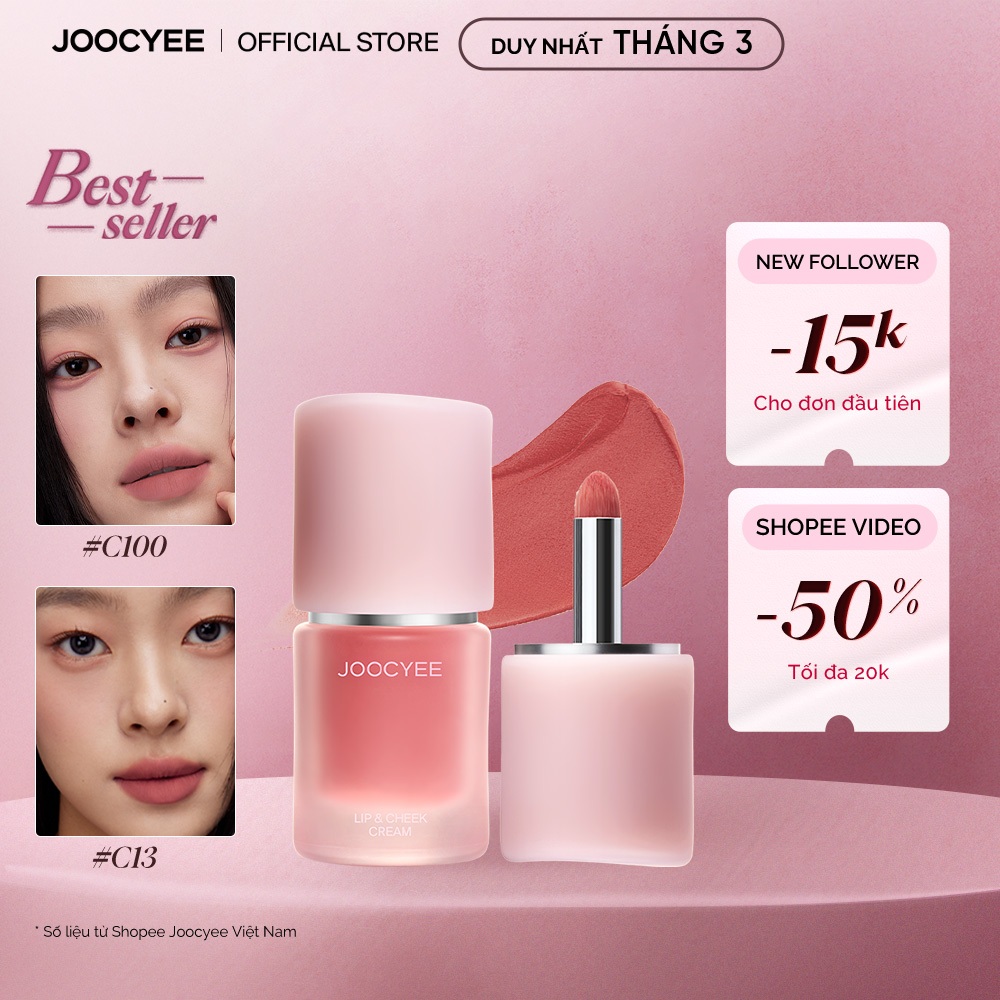 Kem má hồng & son đa năng JOOCYEE Multi Purpose Lip & Cheek Cream tự ...