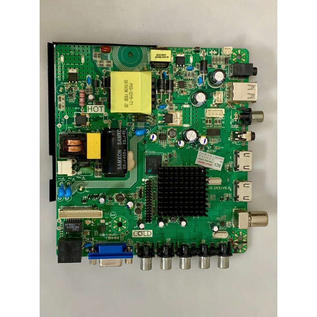 Bo main boar mạch linh kiện tivi tv Nashinal LE-32F690 nguồn, xử lý ...
