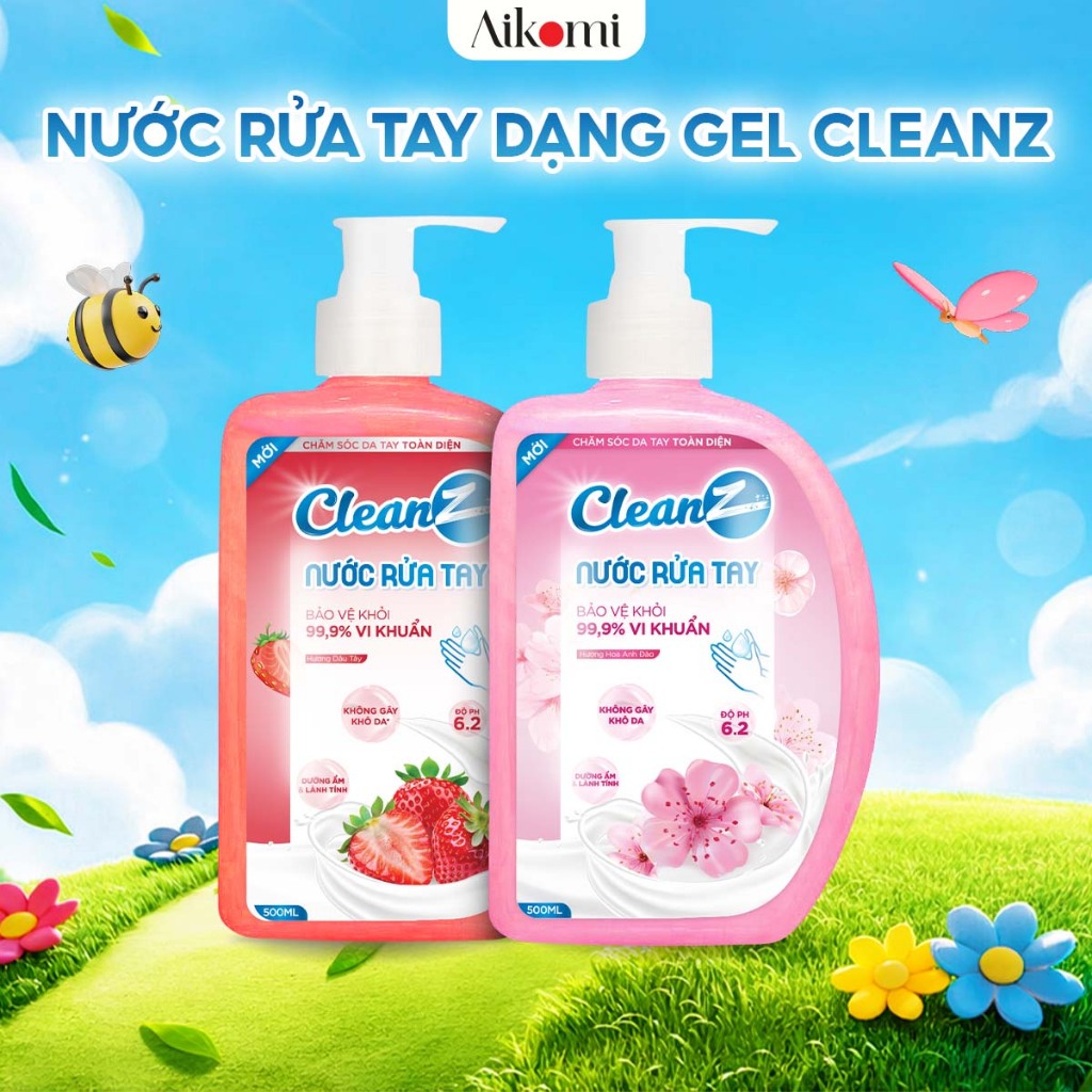 Nước rửa tay CleanZ bảo vệ khỏi vi khuẩn, an toàn mềm mại cho da tay ...