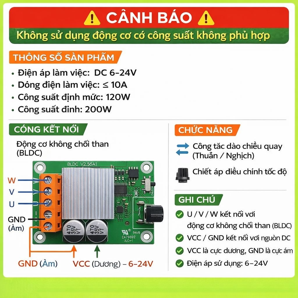 Động cơ bldc - Giá Tốt, Sale Tháng 04, Freeship 0Đ | Shopee Việt Nam