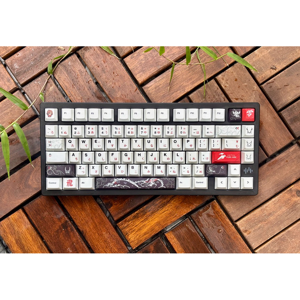 Bàn phím cơ không dây pmo wave 75 | Wave75 | Rainy75 nhôm cnc , led rgb ...