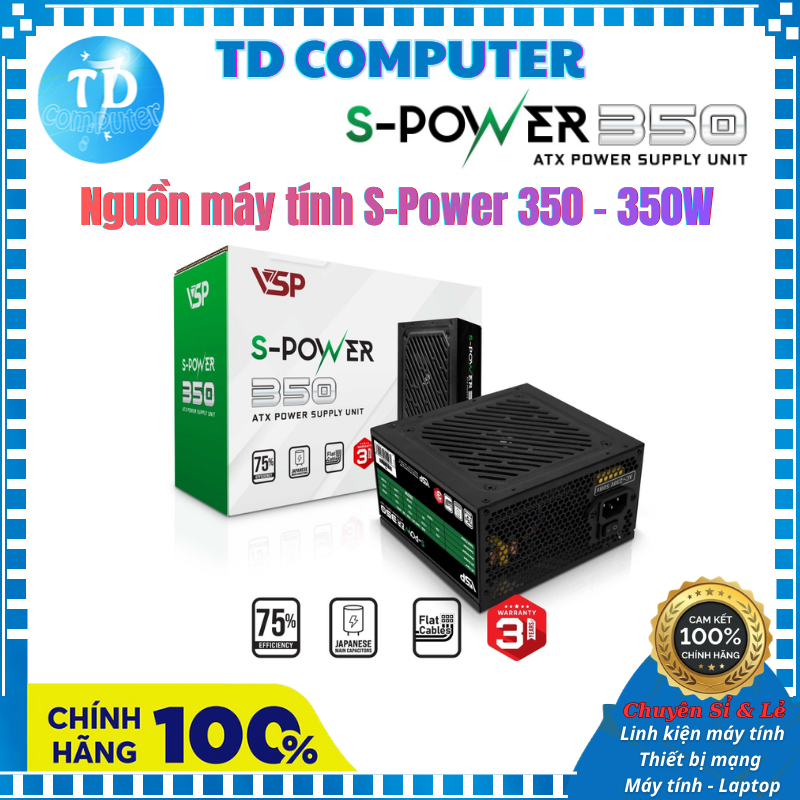 Nguồn máy tính VSP S-Power 350 - 350W - Chính hãng VSP phân phối ...