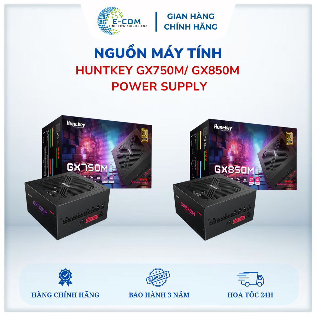 [SP FULL VAT-PP CHÍNH HÃNG] Nguồn Huntkey GX750M GX850M 80 Plus Gold ...