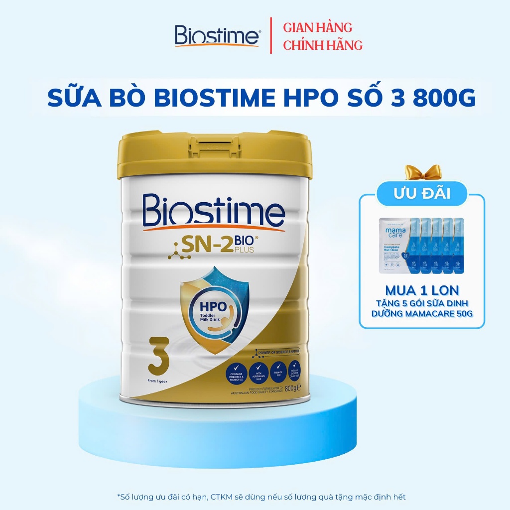 Sữa Bò Cải Thiện Tiêu Hóa Biostime SN-2 Bio Plus HPO - Sữa Bột Tăng Khả ...