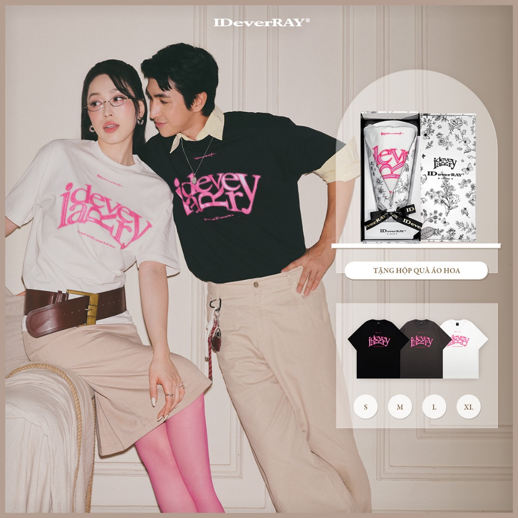 {HỘP HOA TRẮNG} Áo thun unisex chính hãng IDeverRAY Halftone [InLove ...