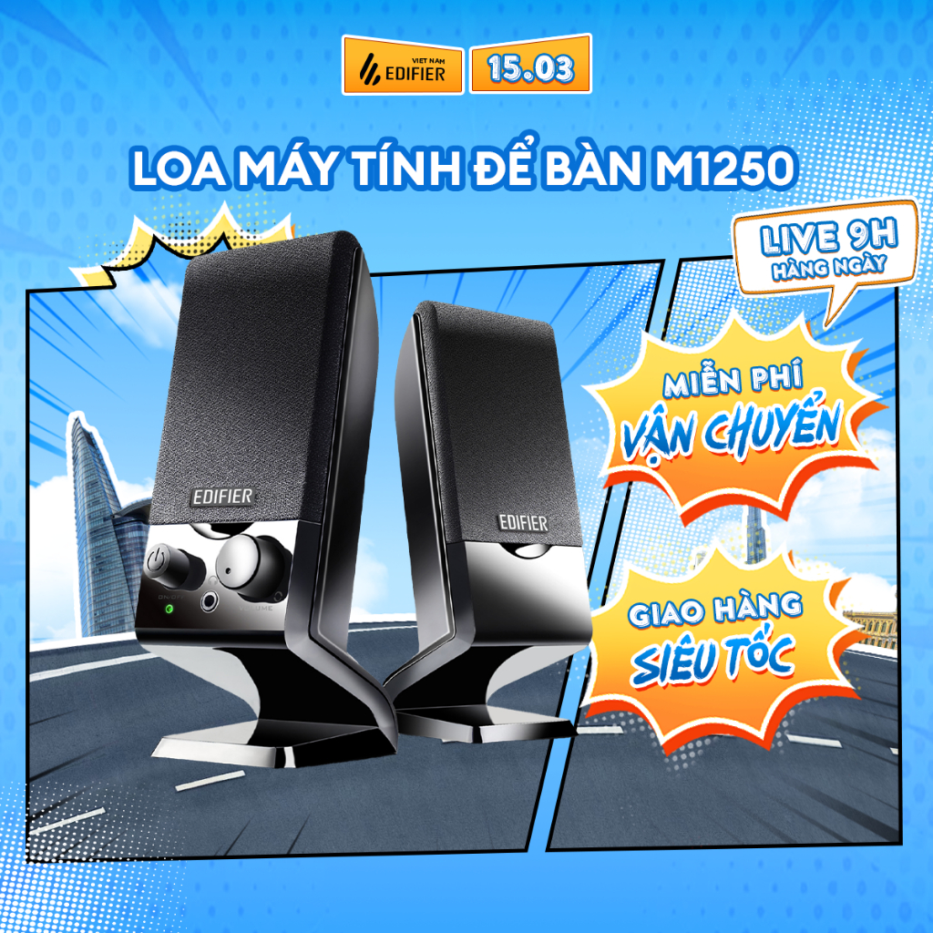 Loa Máy Tính Mini EDIFIER M1250 - Âm Thanh Chi Tiết - Kết Nối Dễ Dàng ...