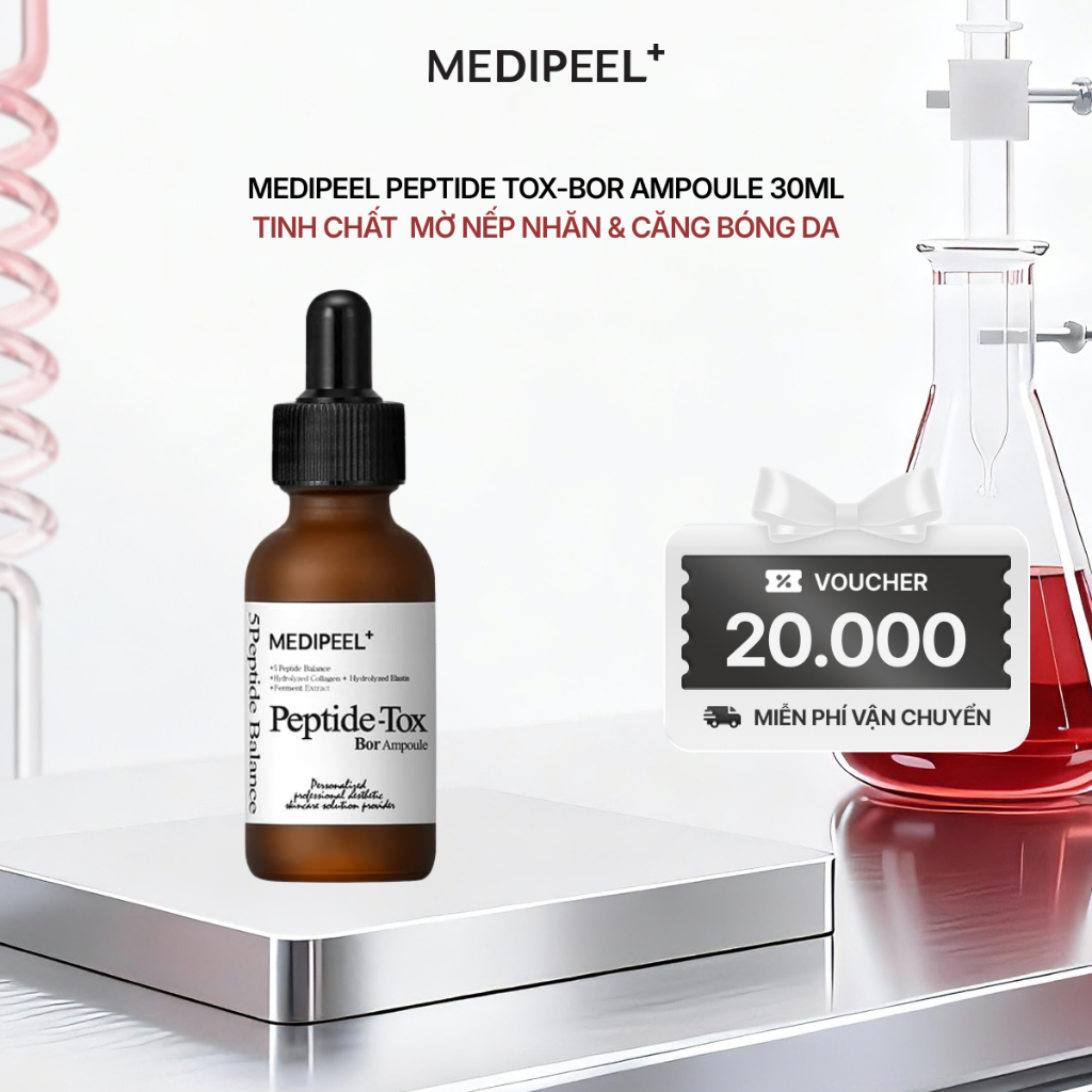 Tinh Chất Cấp Ẩm Nâng Cơ Mờ Nếp Nhăn MEDIPEEL Peptide-Tox Bor Ampoule ...