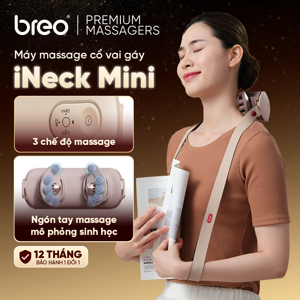Máy Massage Cổ Vai Gáy Cao Cấp Breo iNeck Mini - Xoa Bóp Chườm Nóng ...